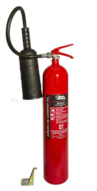 Extintor C02 5 kg. Dioxido de carbono Clase B eficacio 113 CS5-AB Mundo ...